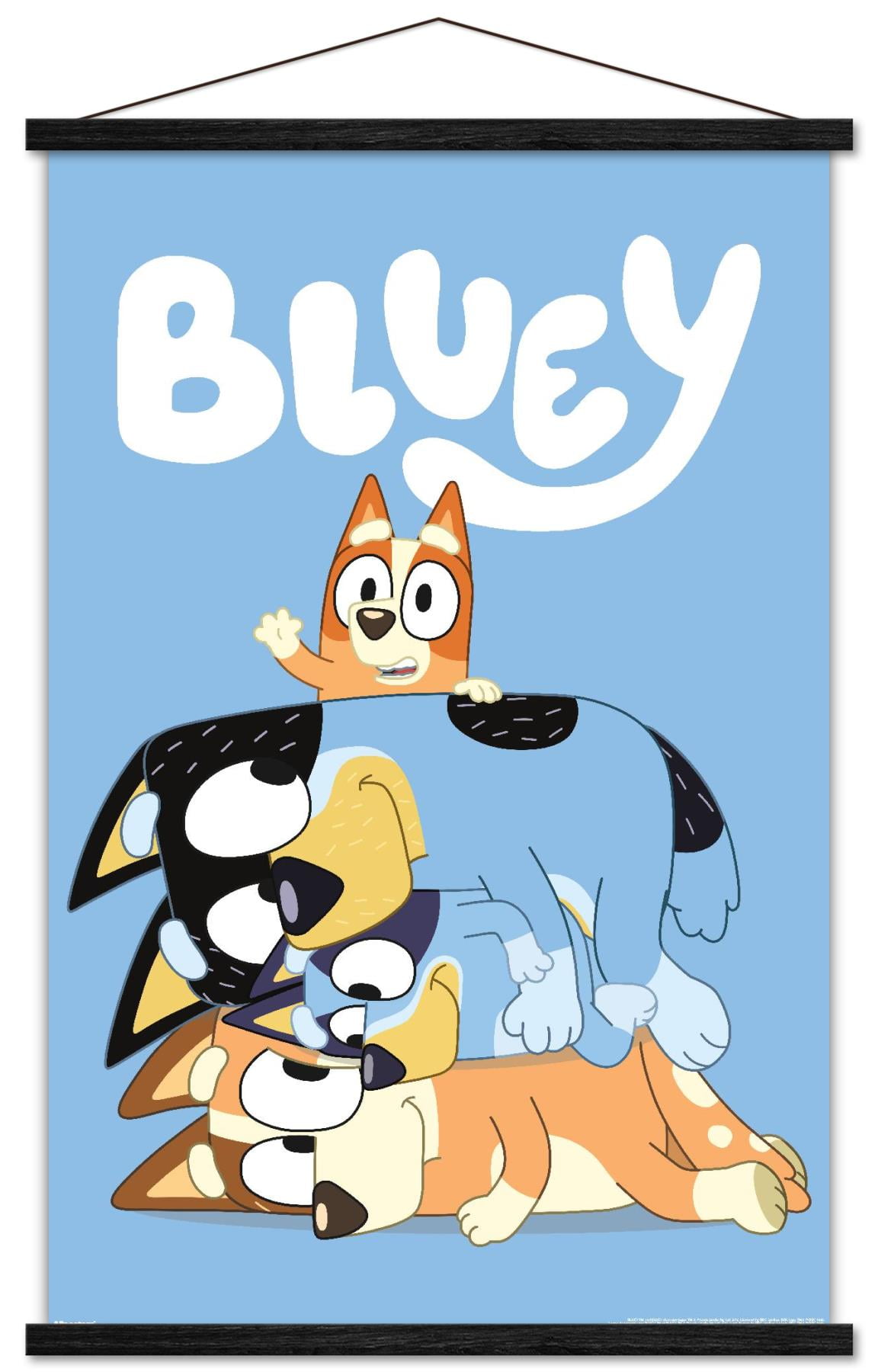 Bluey (2018) - Stacked Up Family Fun Wall Poster with Magnetic Frame ...