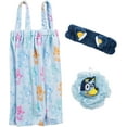 Bluey 3-Piece Spa and Bath Set - Includes Towel Wrap, Loofah, and Spa ...