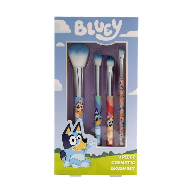 Bluey 4 Piece Cosmetic Brush Set - Walmart.com