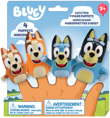 Bluey 4 Piece Jumbo Finger Puppets - Walmart.com