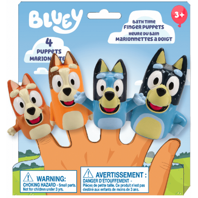 Bluey 4 Piece Jumbo Finger Puppets - Walmart.com