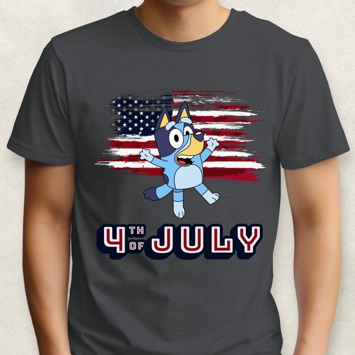 Bluey 4Th Of July Shirt, Usa, Goth Disney, Deathmetal, Blegh, Dead ...