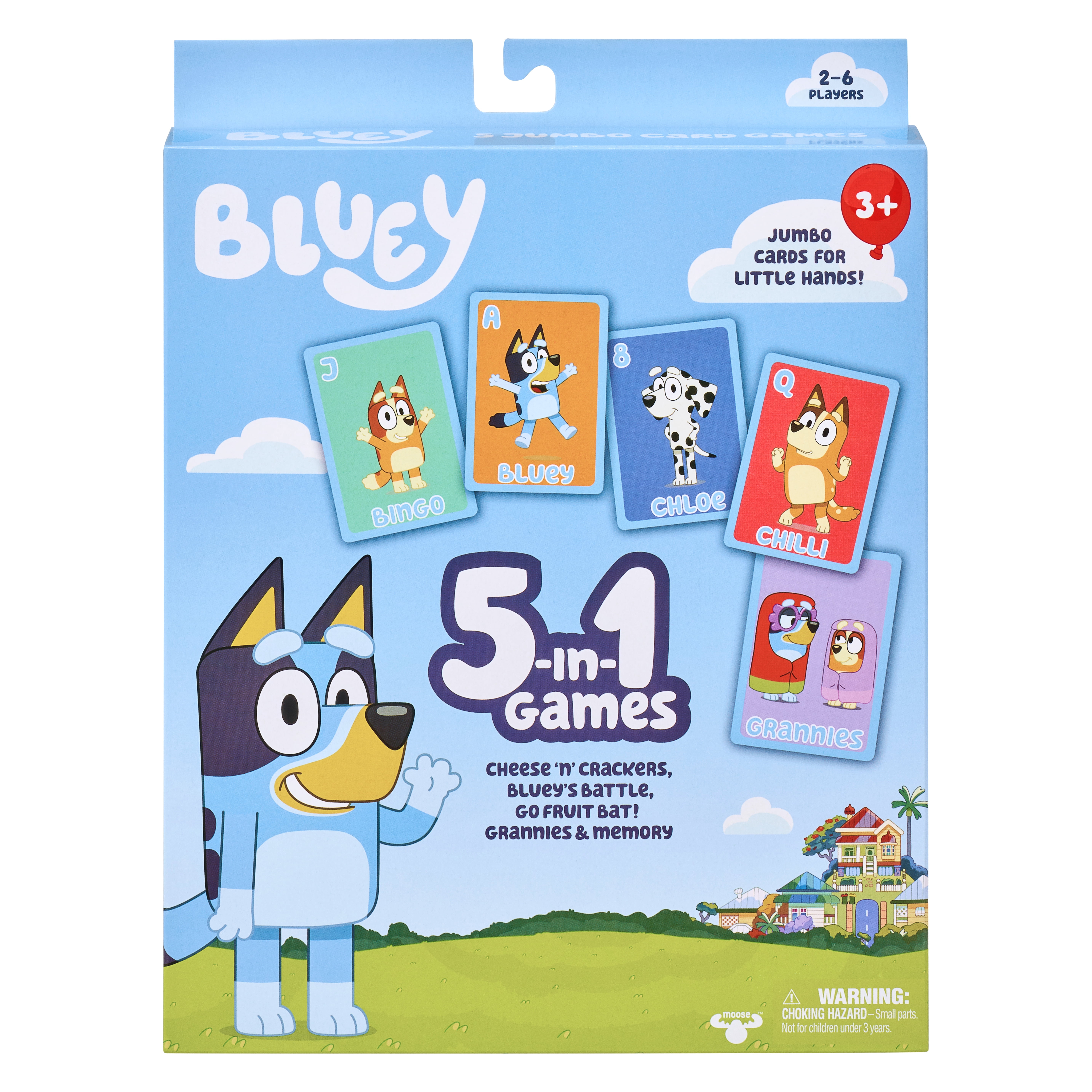 Bluey, 5 in 1 Games Set, 53 Cards, Preschool Ages 3+ - Walmart.com