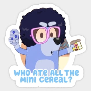 Bluey 80S Mini Cereal Sticker Bluey Stickers For Kids, Bluey Stickers ...