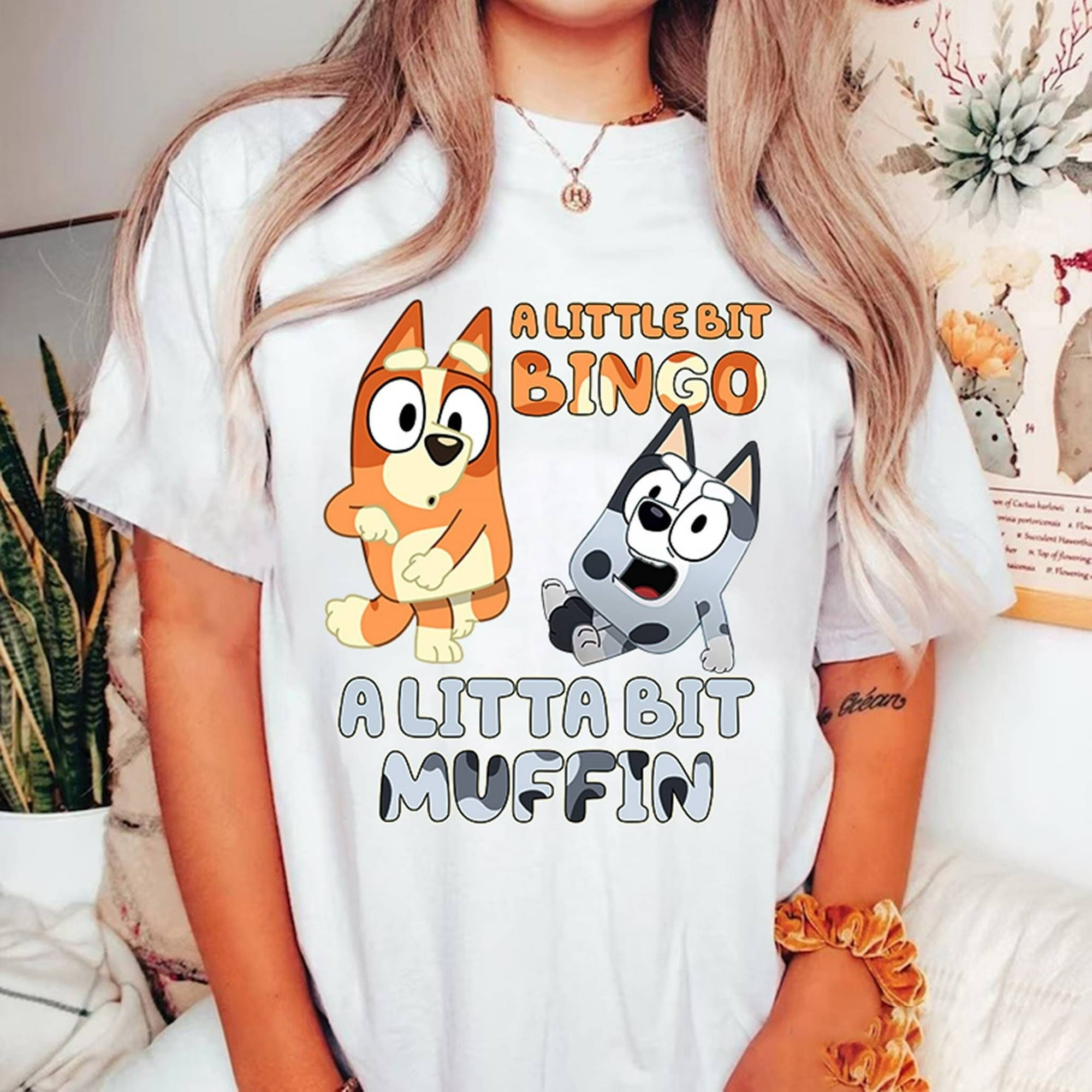 Bluey A Little Bit Bingo, Bluey Family Design, Unisex S-5XL Hot ...