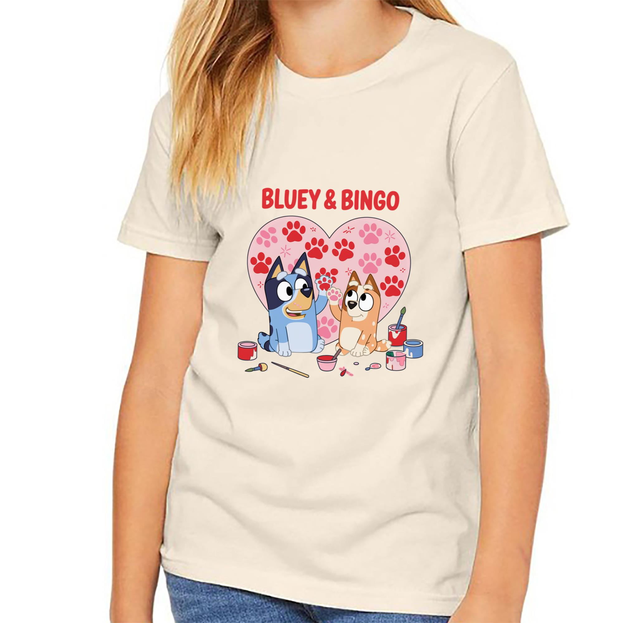 Bluey Adorable Sibling Pups In Fun Moments, Loving Cartoon Duo Design ...