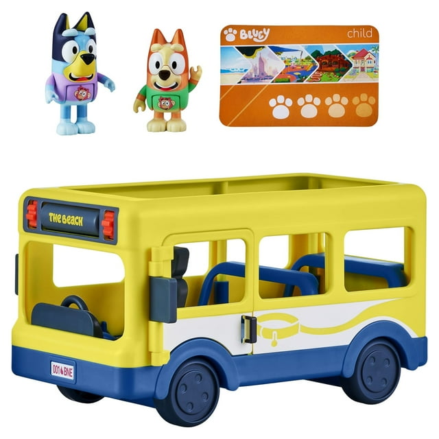 "Bluey Adventure Bus: Toy for Preschool Age 3+| 2.5-3"" Figures: Bluey ...
