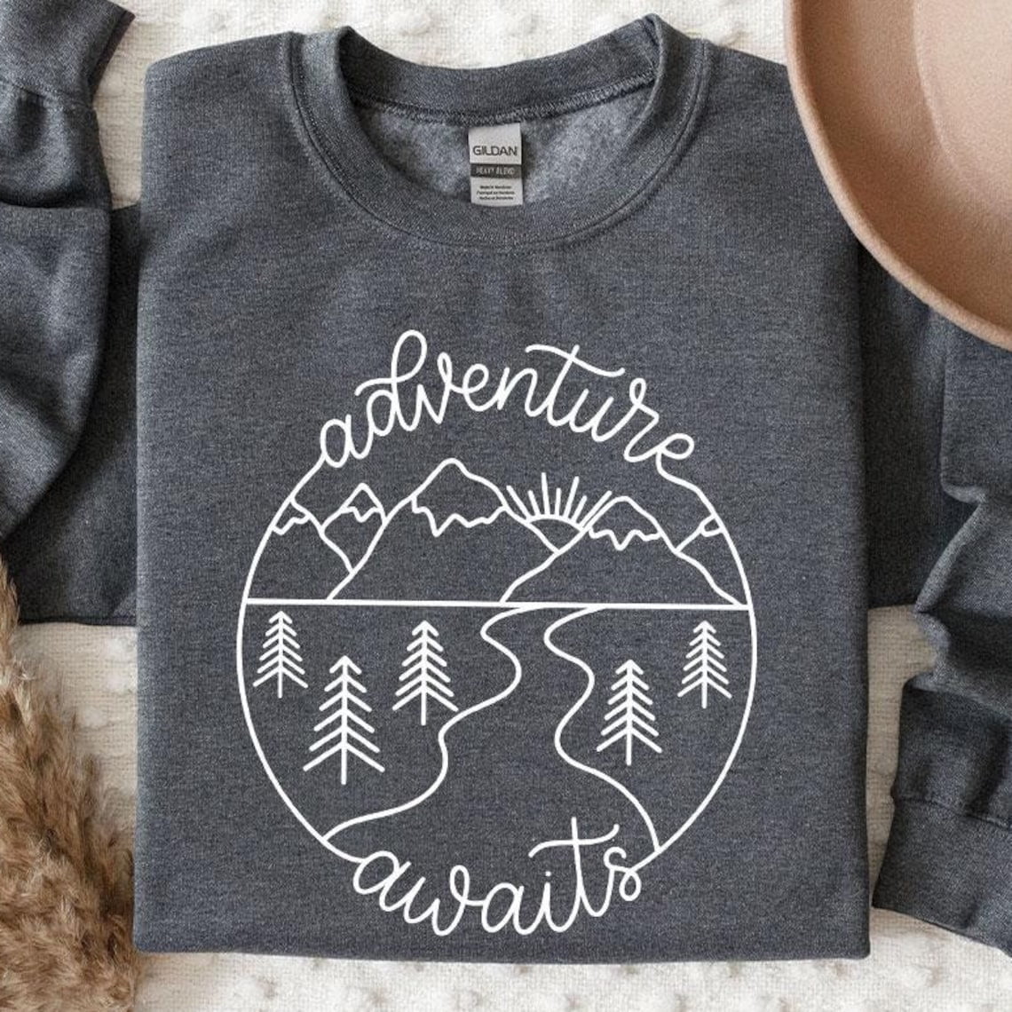 Bluey Adventure Sweatshirt, Mountain Sweatshirt, Camping Sweatshirts ...