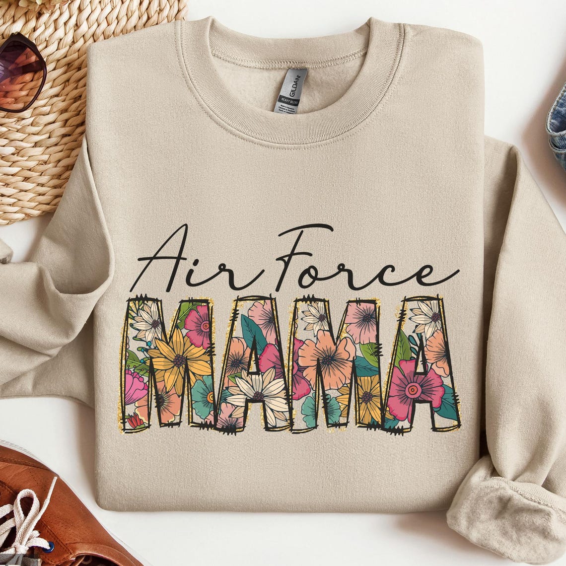 Bluey Air Force Mom Sweatshirt, Air force Mama Sweater, Air Force ...