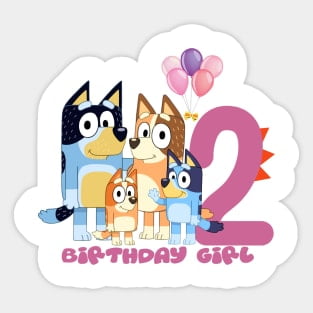 Bluey And Bingo 2 Year Sticker Bluey Stickers For Kids, Bluey Stickers ...