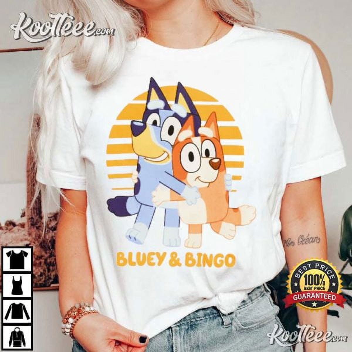 Bluey And Bingo Bluey Family Mother S Day Gift T-Shirt Shirt, Size 2Xl ...