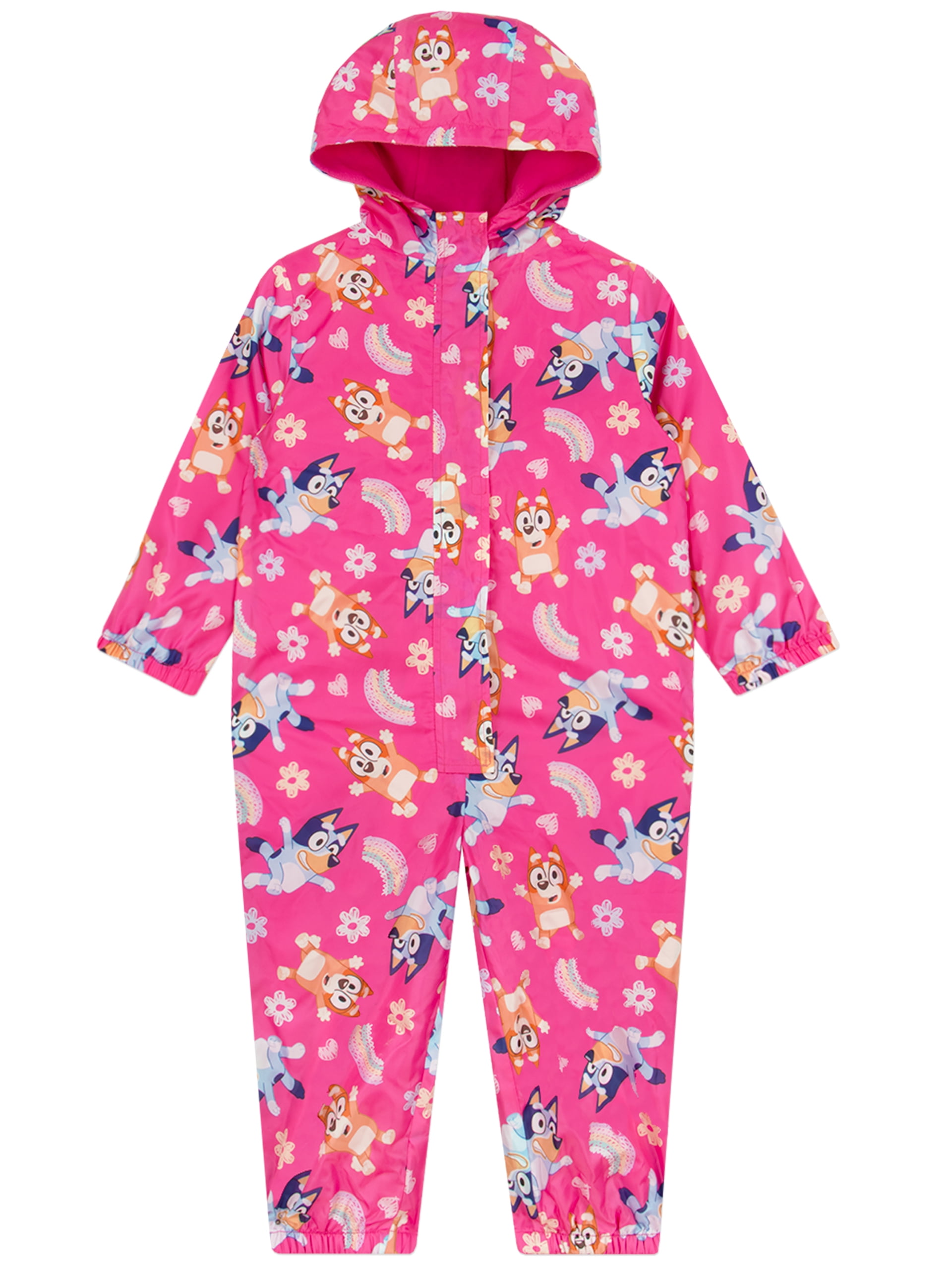 Bluey And Bingo Girls Puddle Suit Blue Sizes 2T To 8 - Walmart.com