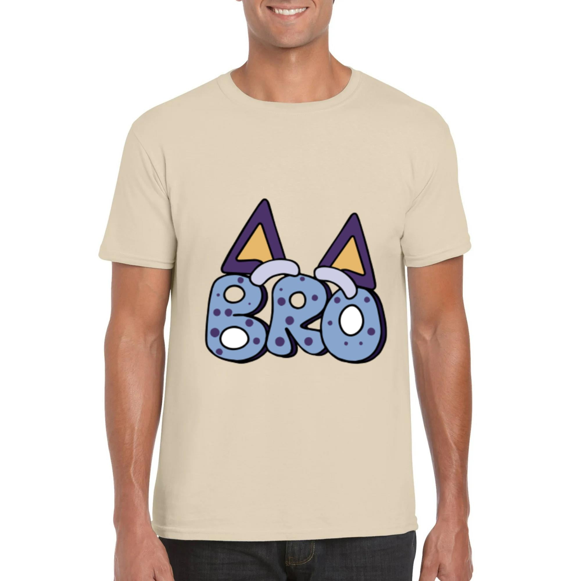 Bluey And Bingo Bro Brother Sibling Family Cartoon Dog T-Shirt, for men ...