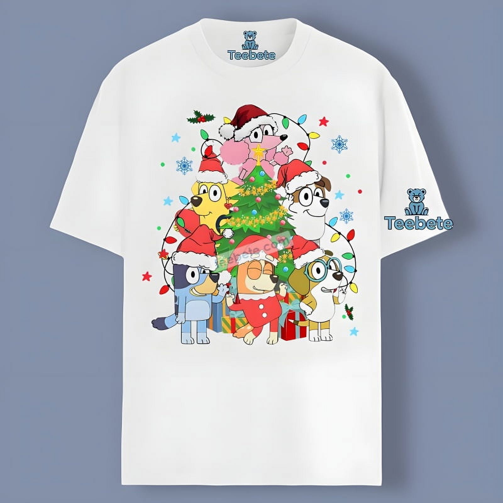 Bluey And Bingo Christmas Tree Shirt Men Women - Walmart.com