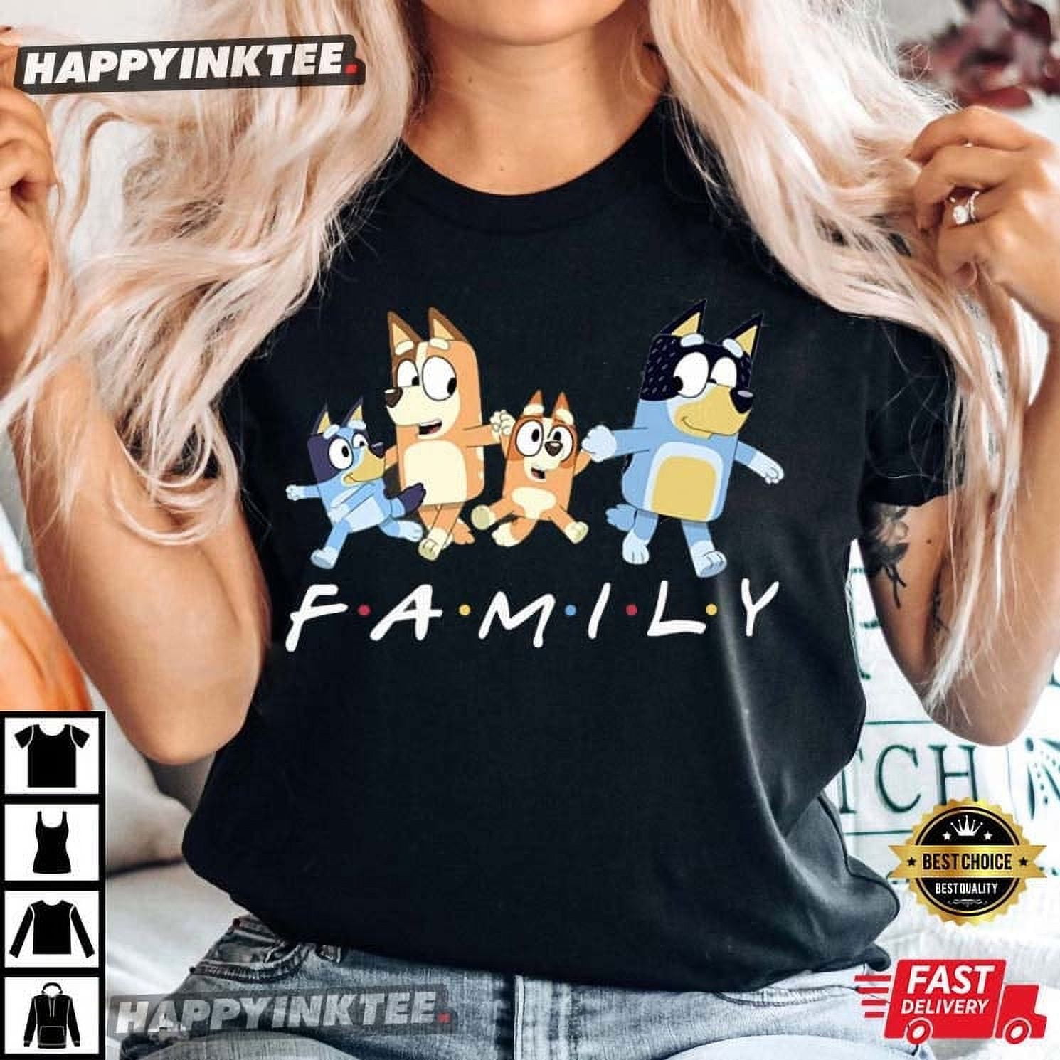 Bluey And Bingo Family Gift For Fan T-Shirt - Walmart.com