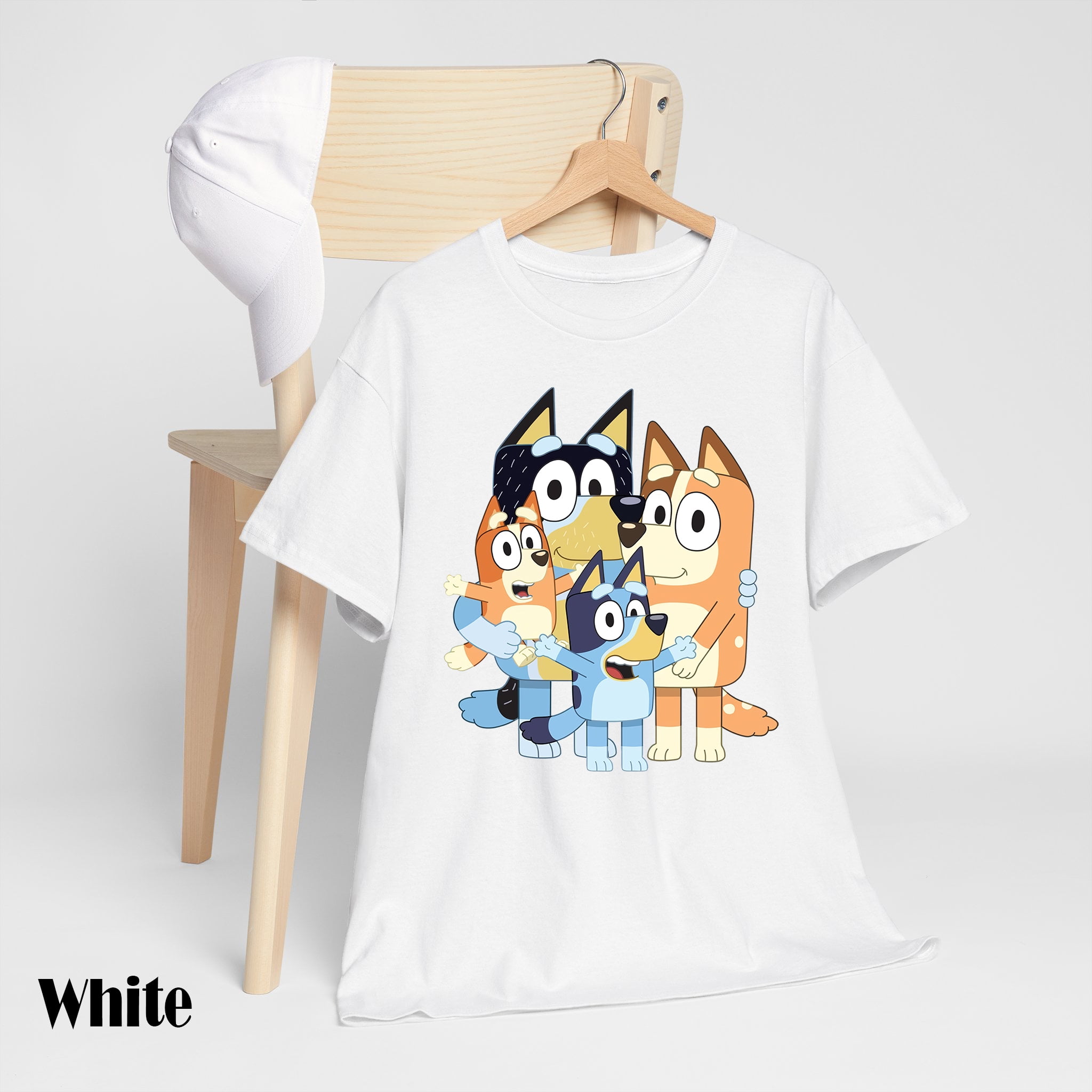 Bluey And Bingo Family Happy Shirt Shirt, Size 5Xl, Tee Ash New ...