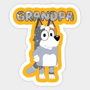 Bluey And Bingo Grandpa Sticker Bluey Stickers For Kids, Bluey Stickers ...