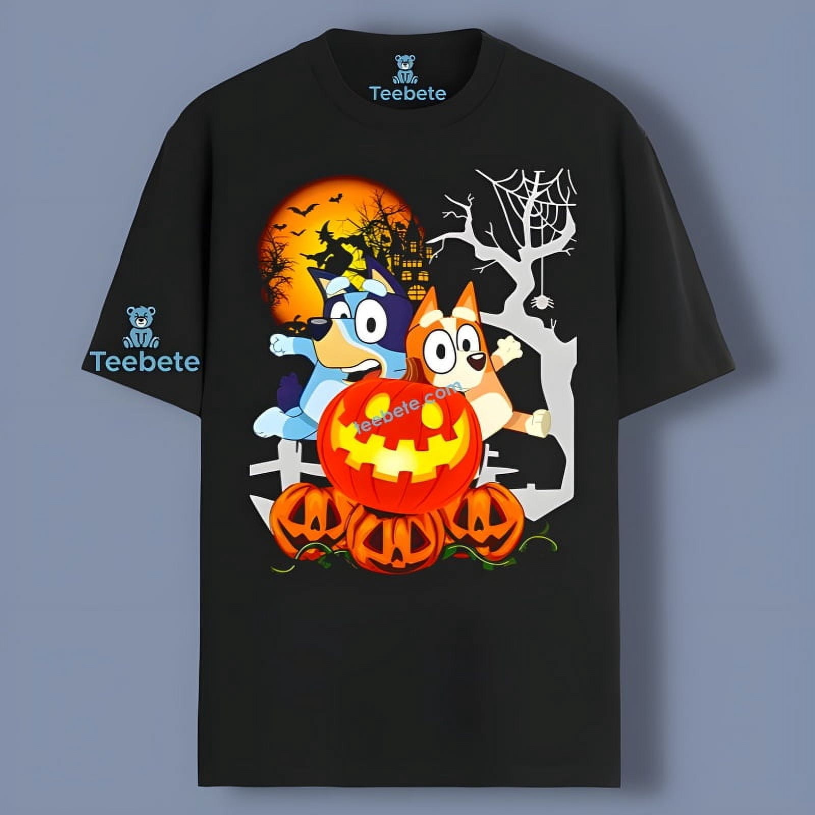 Bluey And Bingo Halloween Horror Night Shirt Idea - Walmart.com