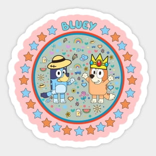 Bluey And Bingo Party Sticker Bluey Stickers For Kids, Bluey Stickers ...