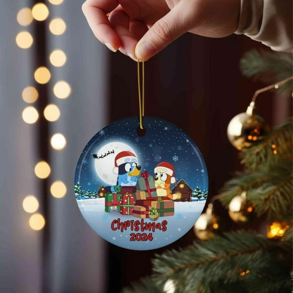 Bluey And Family Christmas Ornament Gift, Bluey Christmas Ornament ...