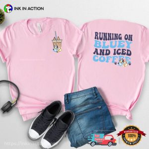 Bluey And Iced Coffee Shirt, Bluey Family Merch - Walmart.com