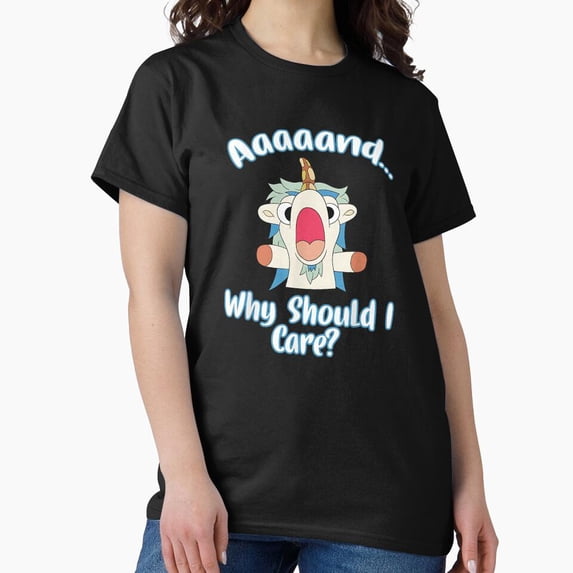 Bluey And Why Should I Care? Funny Unicorn Gifts Classic T-Shirt ...