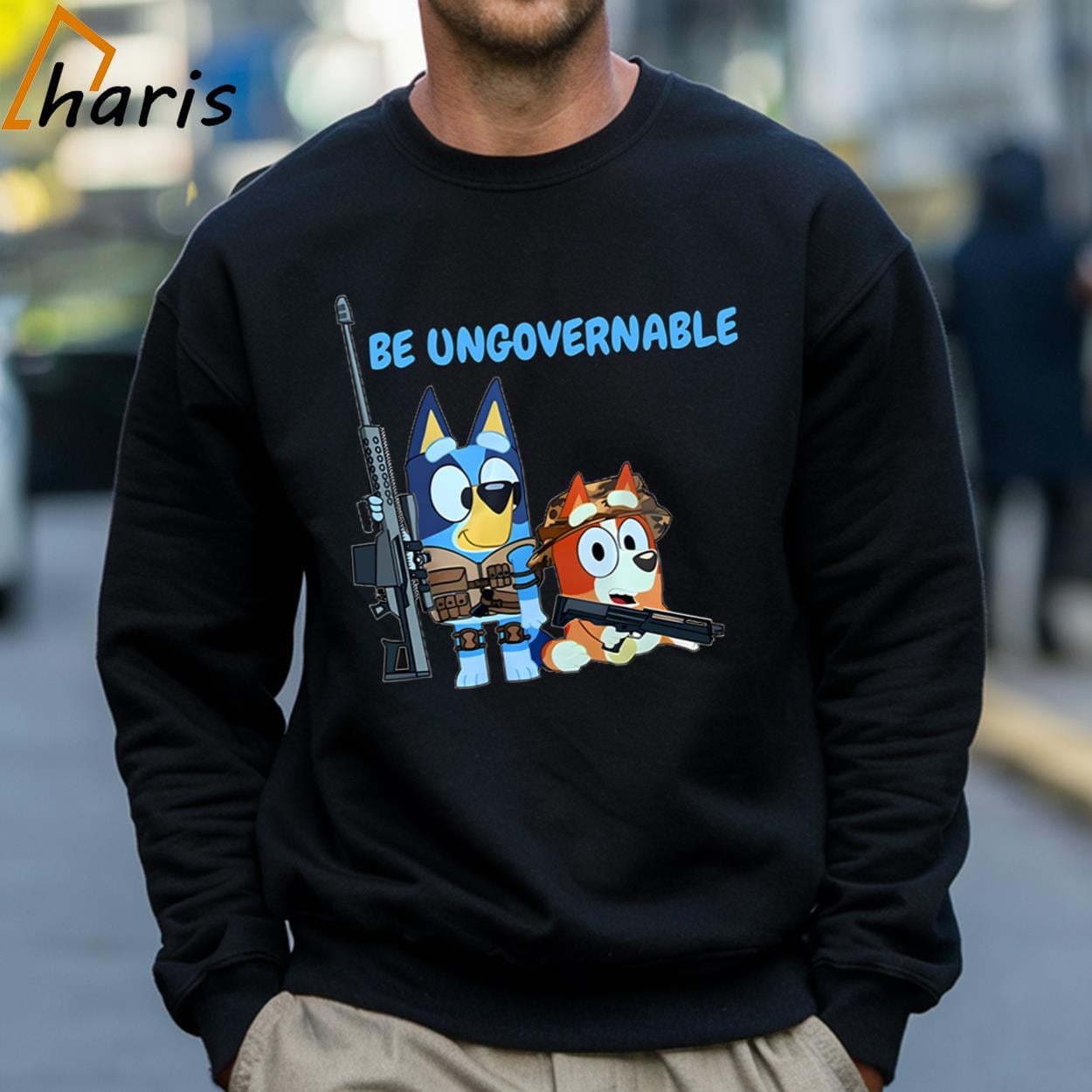 Bluey Army Be Ungovernable Shirt Crewneck Sweatshirt, Size 3Xl, Tee ...