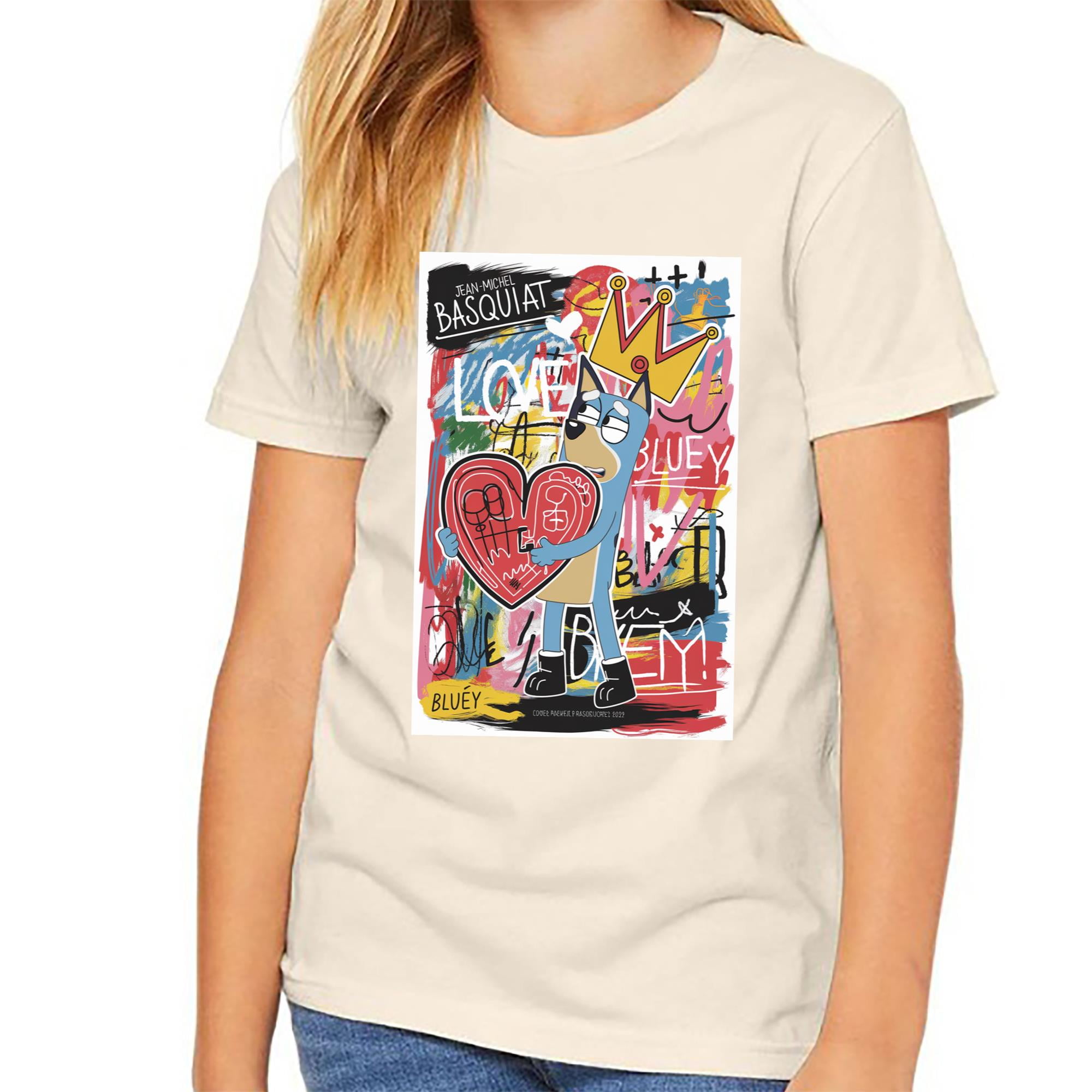 Bluey Artistic Cartoon Pup In Bold Graffiti Style, Abstract Creative ...