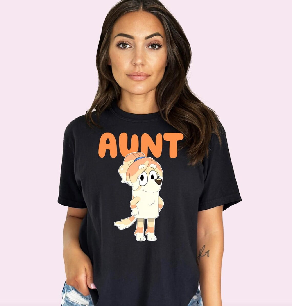Bluey Aunt Frisky Shirt Blue Cool Aunt Custom Name Shirt Blue Dog ...