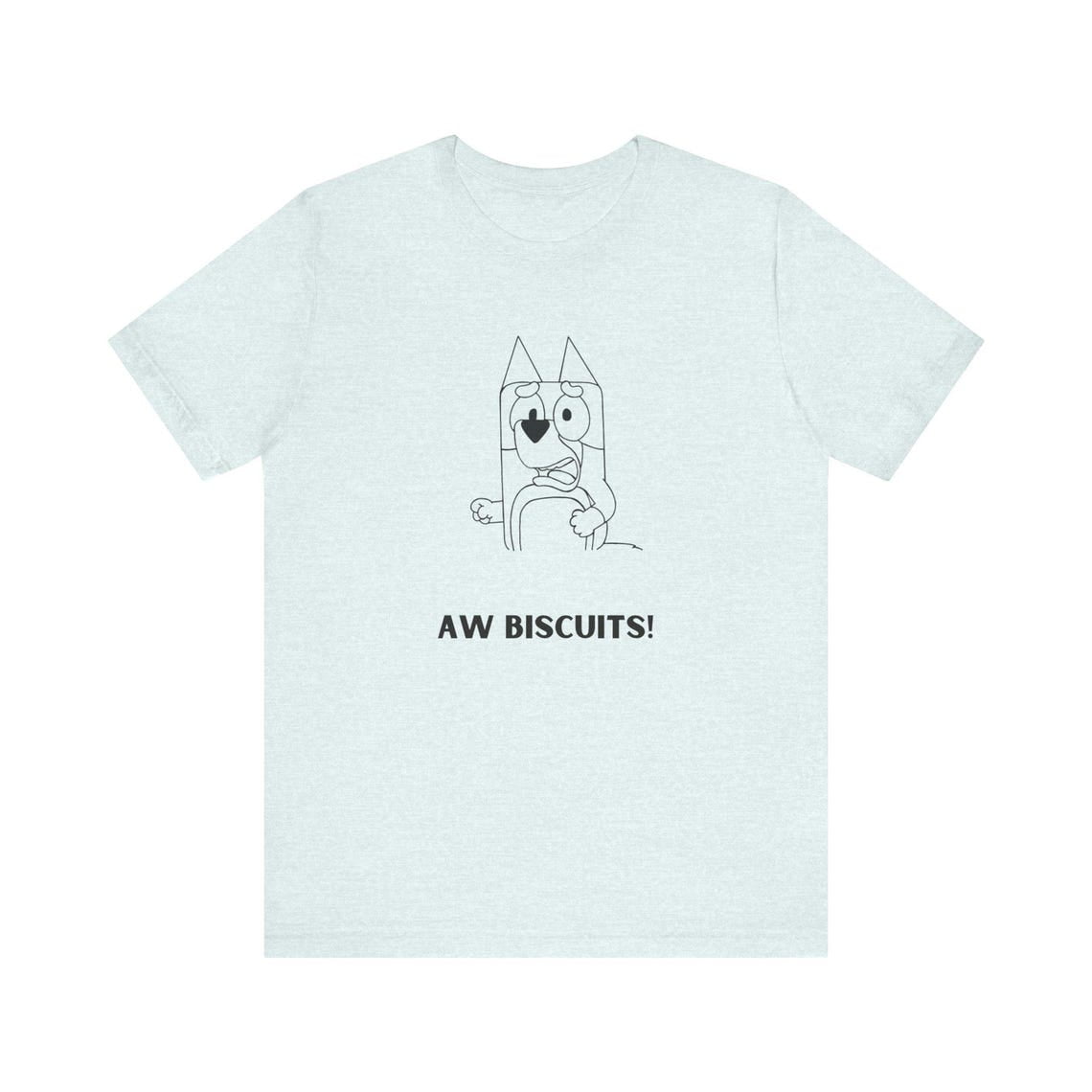 Bluey Aw Biscuits Bandit Tee, Cartoon Humor Shirt, Unisex S-5Xl Hot ...