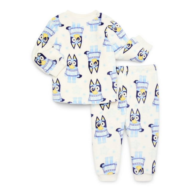 Bluey Baby Boys Plush Print Sweatshirt and Joggers Set, 2-Piece, Sizes ...