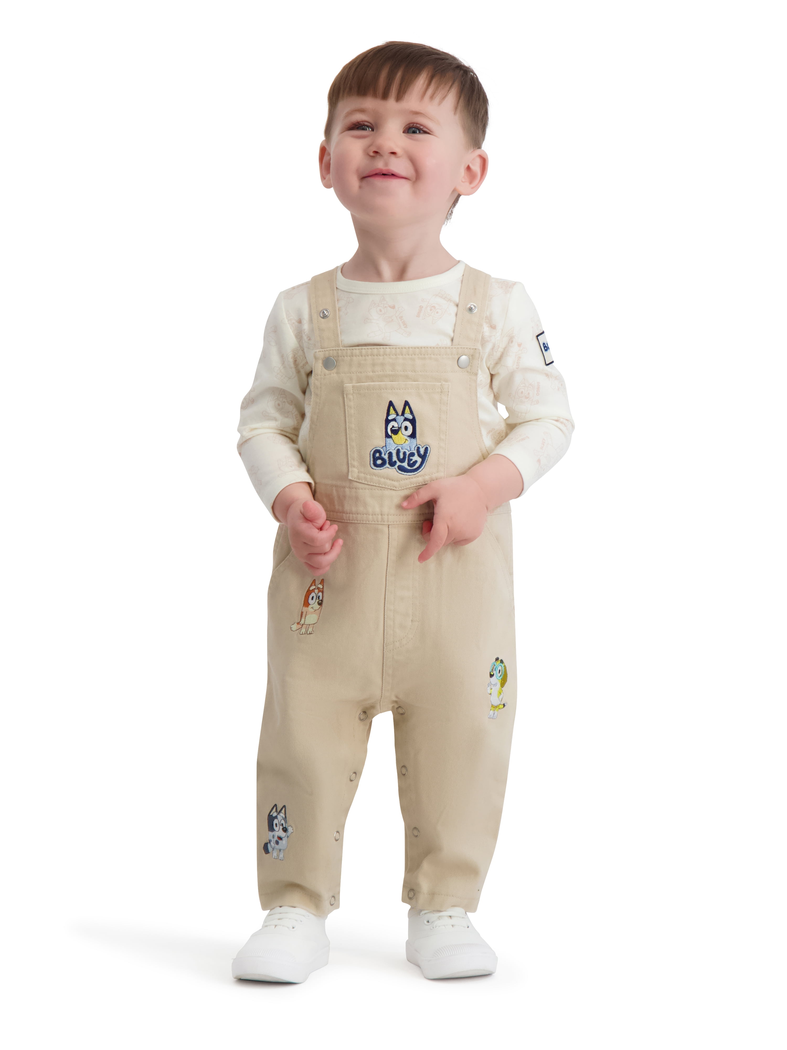 Bluey Baby Boy 2 Piece Overall Set, Sizes 0-24 Months - Walmart.com