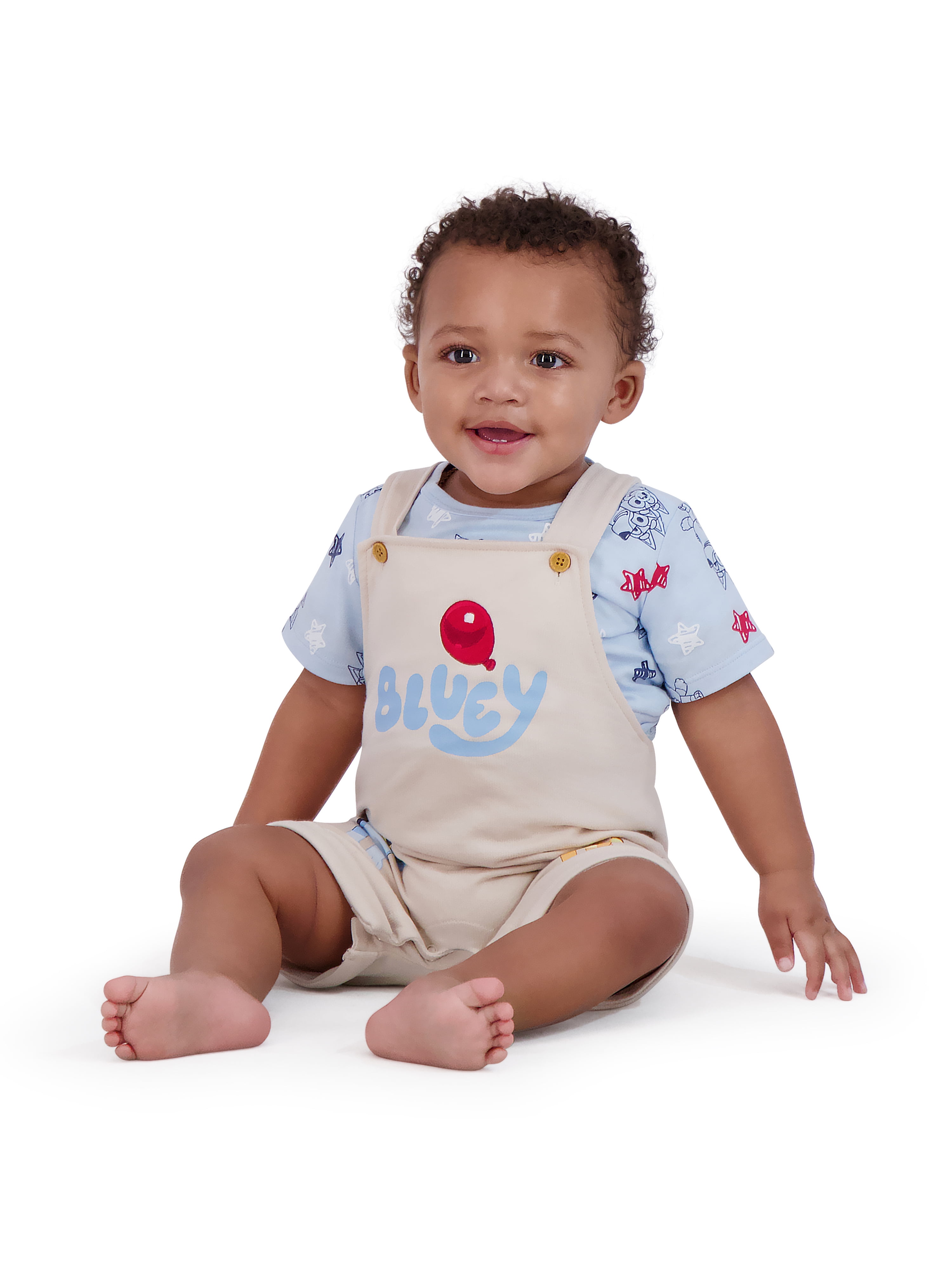 Bluey Baby Boy Shortall Set, Sizes 0/3 Months-24 Months - Walmart.com