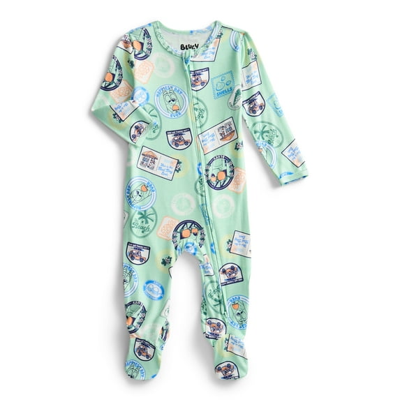 Bluey Baby Boys or Girls Sleep N Play Footed One Piece Pajamas, Sizes ...