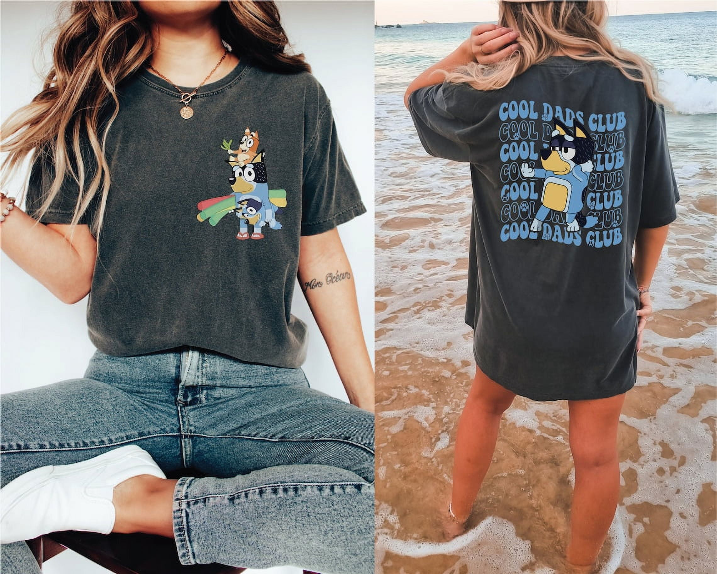 Bluey Bandit Dad DARK HEATHER Shirt, Bluey Dad Shirt, Bluey Bandit ...