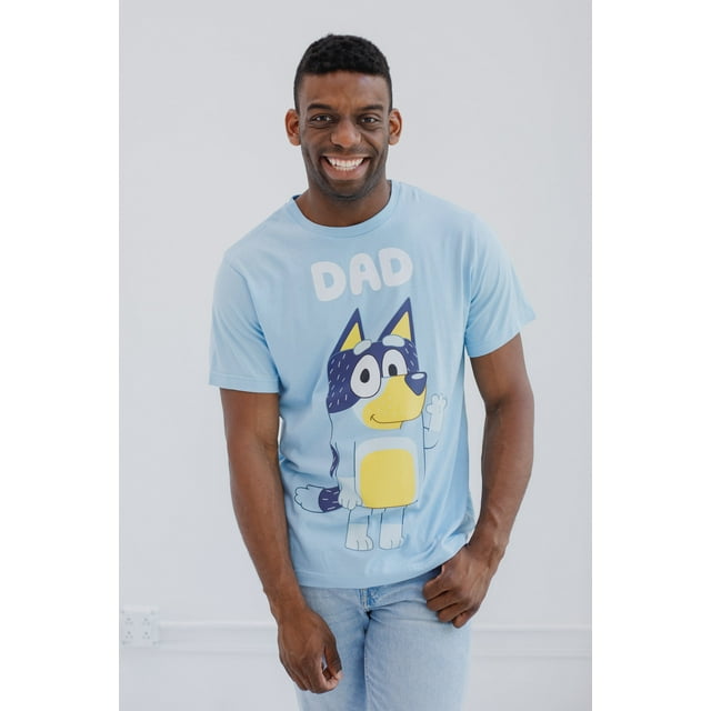 Bluey Bandit Dad Men's Large Size Matching Family Crewneck T-Shirt in ...