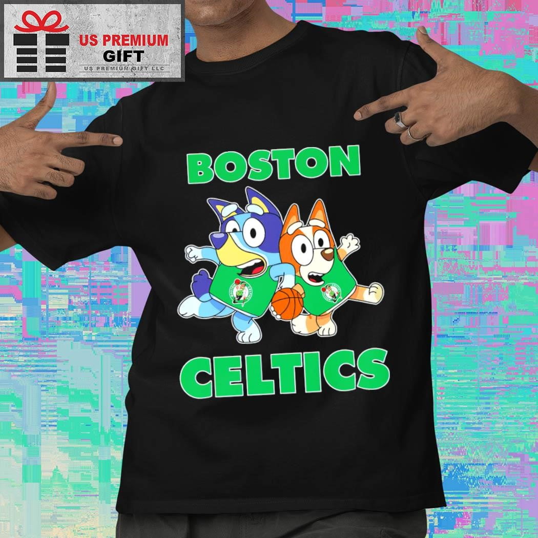 Bluey Bandit Heeler and Chilli Heeler Boston basketball players shirt ...