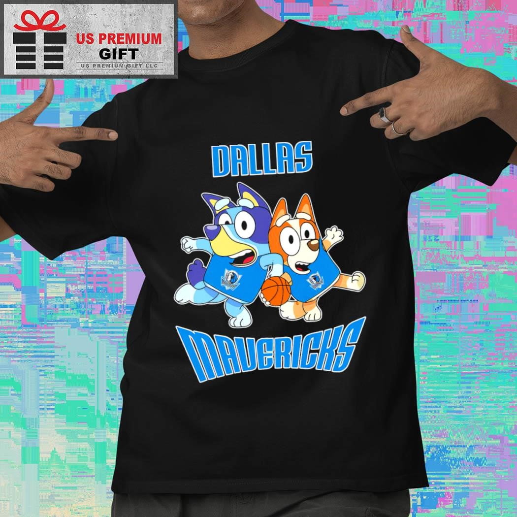 Bluey Bandit Heeler and Chilli Heeler Dallas basketball players shirt ...