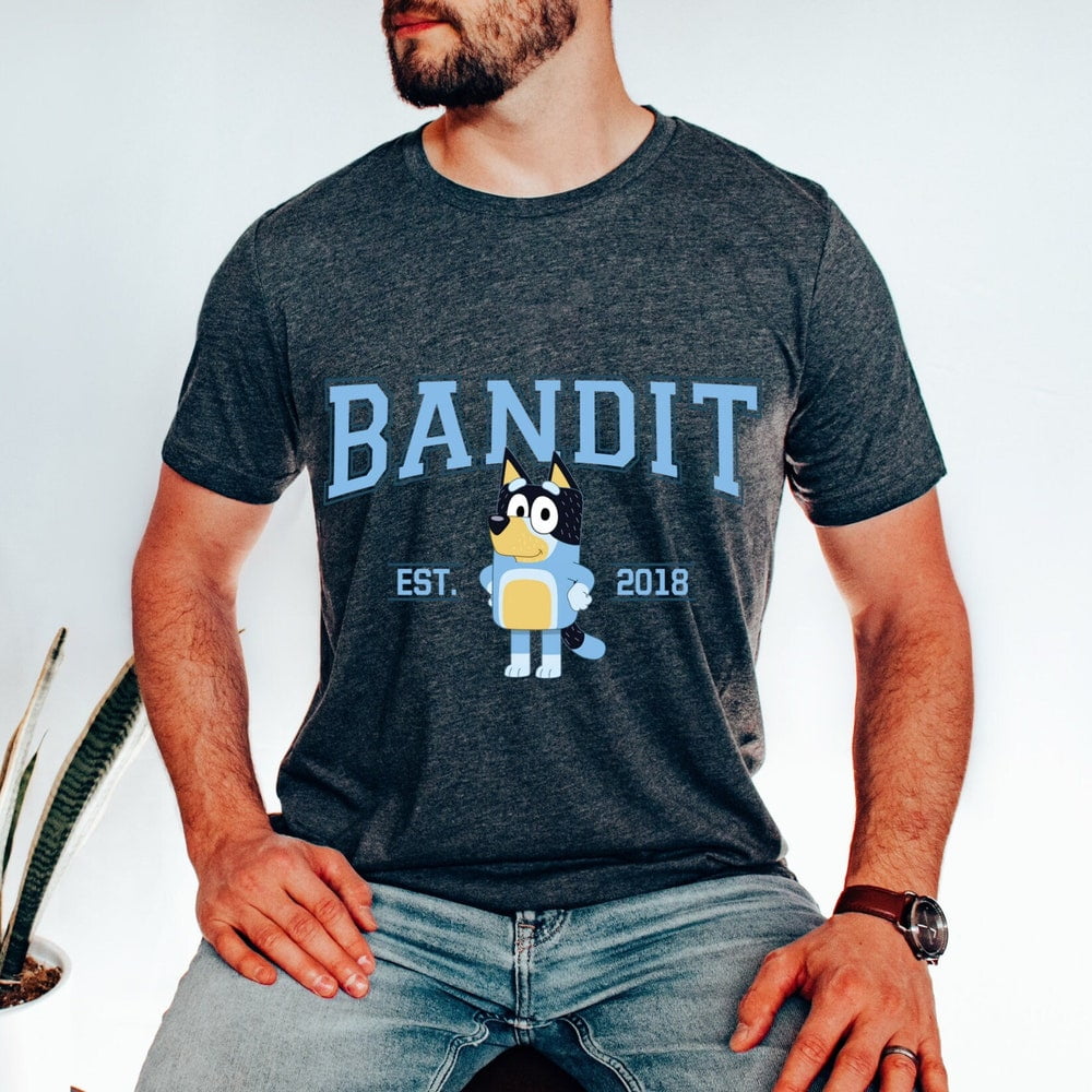 Bluey Bandit Shirt,Dad Bluey Shirt,Bluey Cartoon Shirt,,Bluey ...
