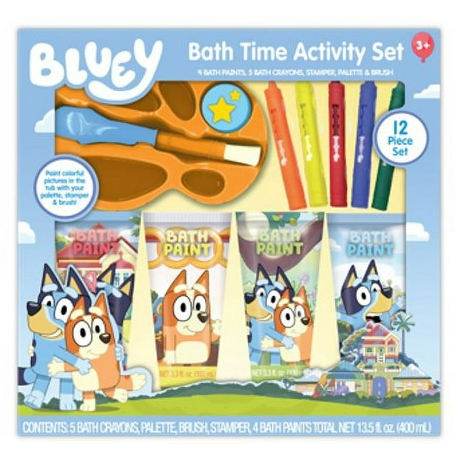 Bluey, Bath Time Activity Set, 12 Pieces, Child Age 3+ - Walmart.com