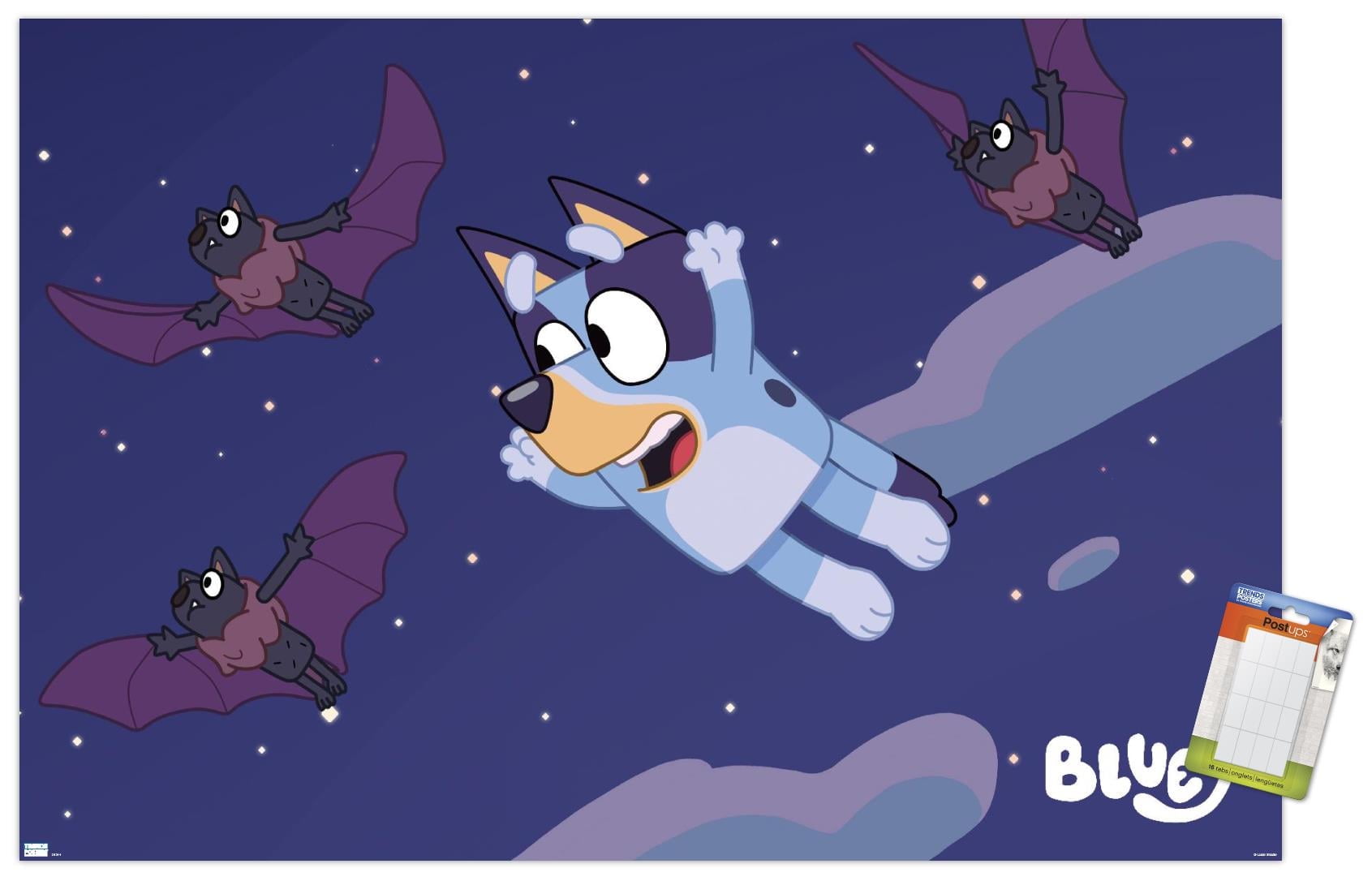 Bluey - Bats Wall Poster, 22.375" x 34" - Walmart.com
