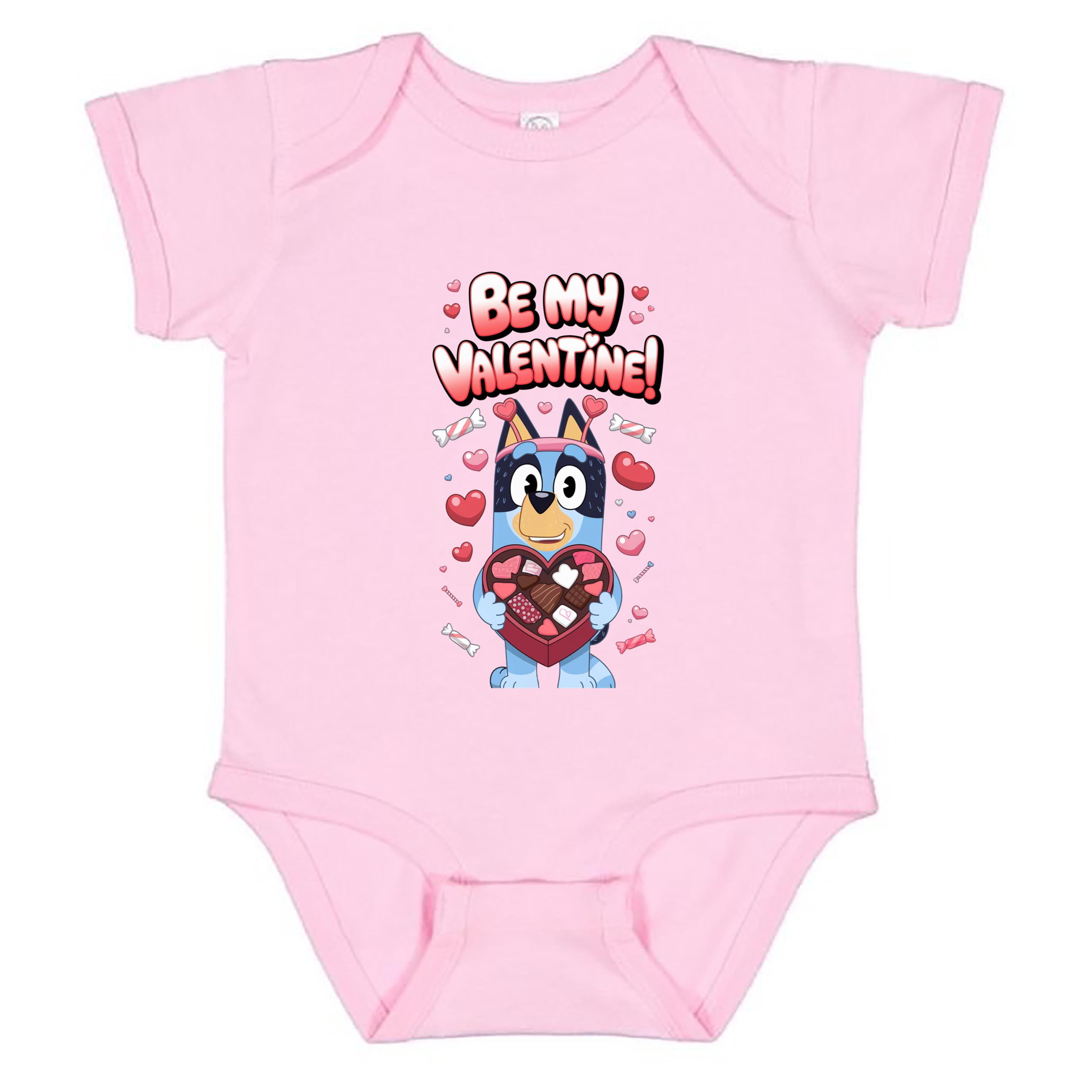 Bluey Be My Love, Cartoon Dog Love Theme, Sweet Chocolate Box Print ...