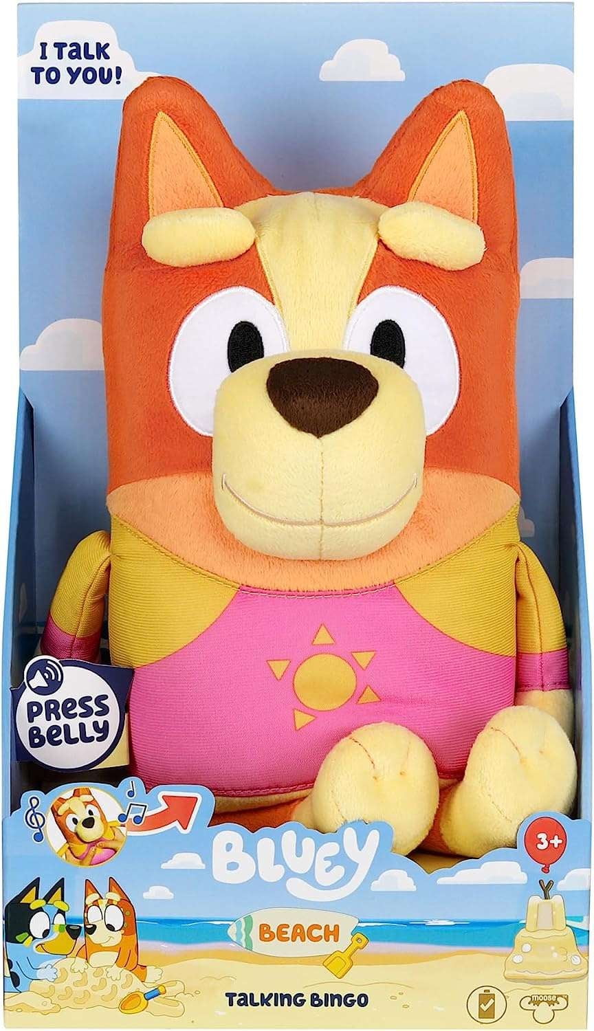 Bluey Beach Bingo Talking Plush Character Toy Doll for Kids - Walmart.com