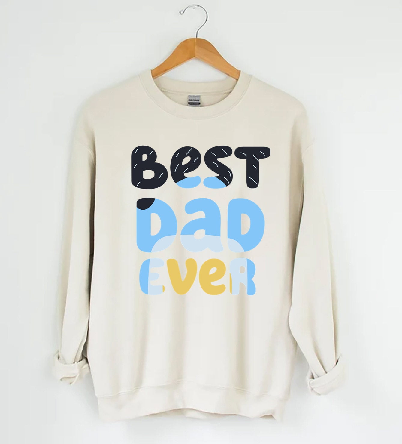 Bluey Best Dad Ever Bandit Sweatshirt, Best Dad Ever Shirt, Bluey ...