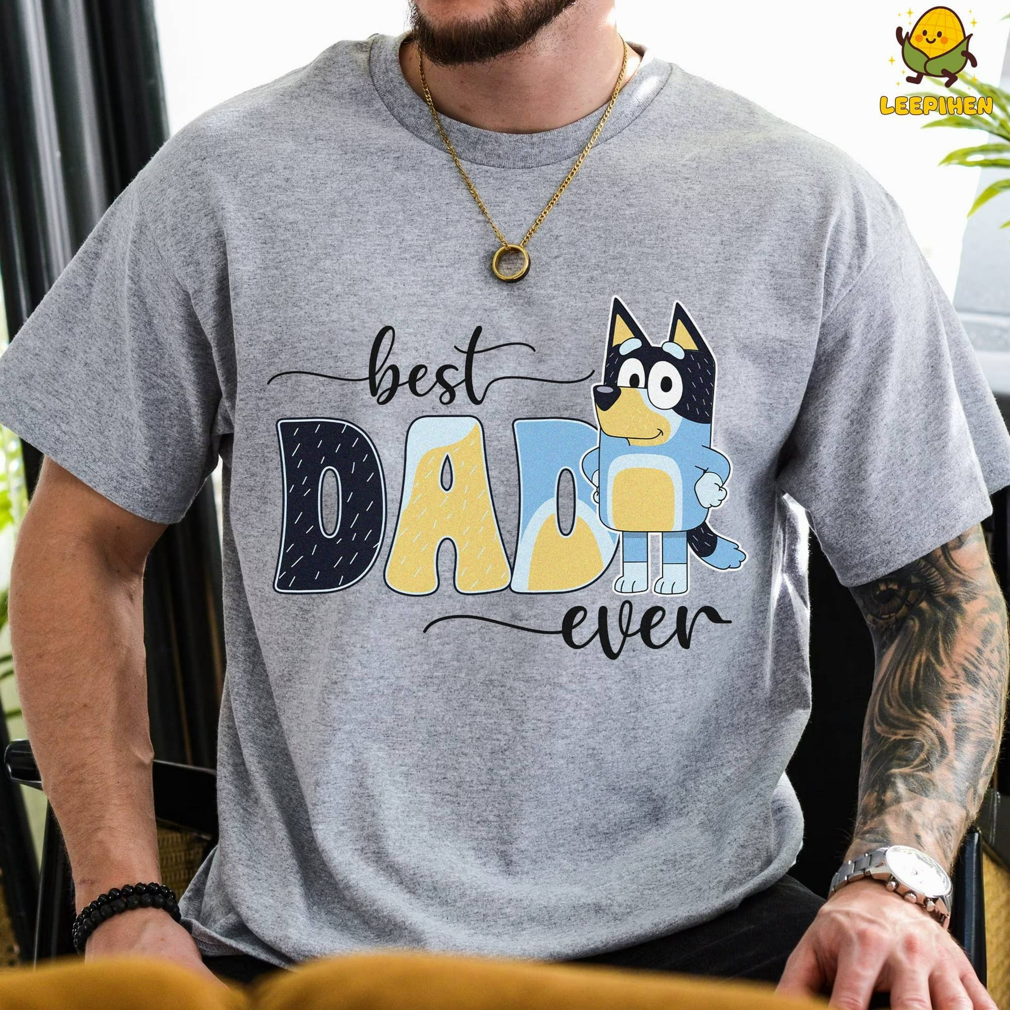 Bluey Best Dad Ever Shirt, Bandit Heeler Shirt, Bluey Dad Shirt,Bluey ...