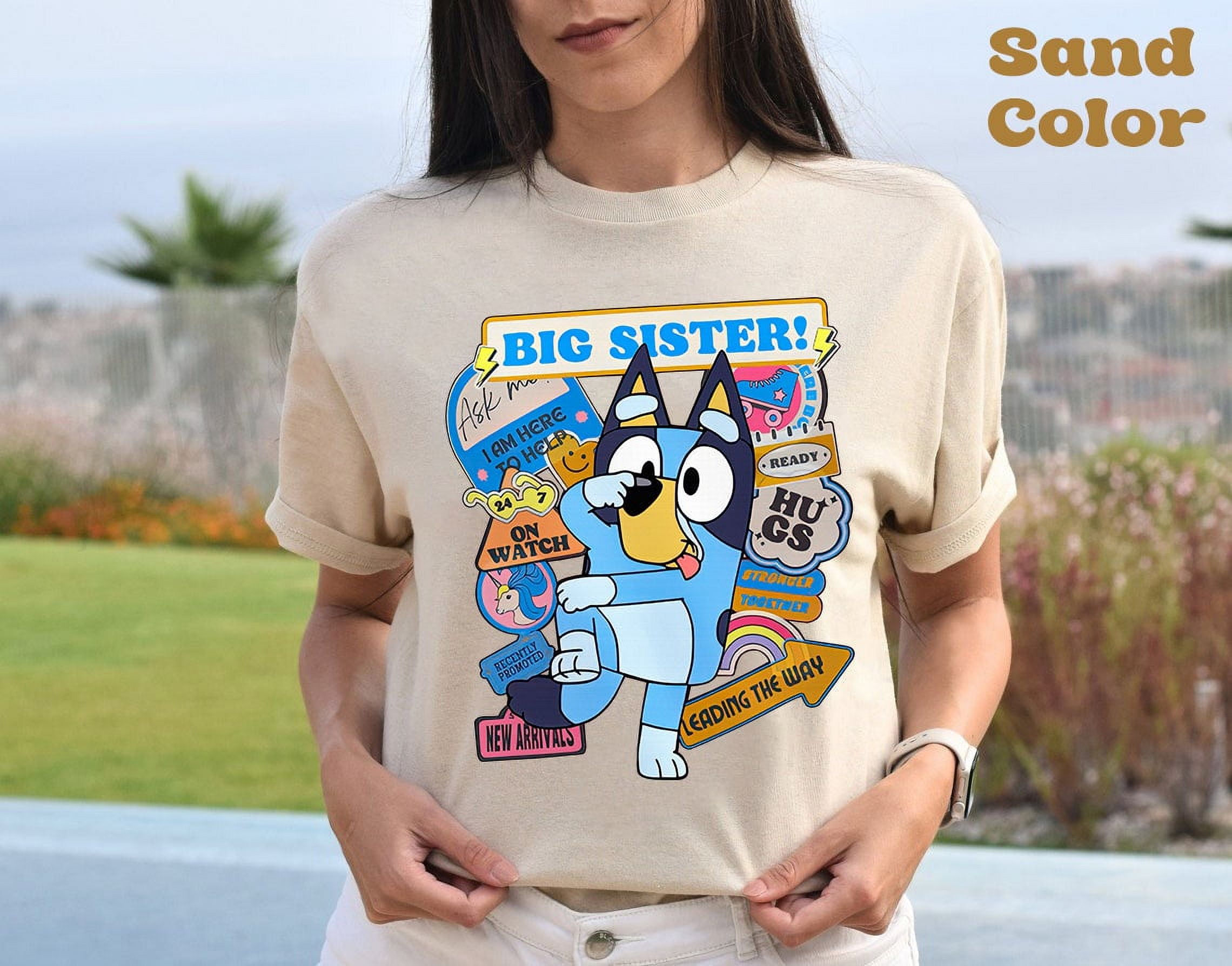 Bluey Big Sister T-shirt, Sis Birthday Gift Shirt Funny Party Bluey ...