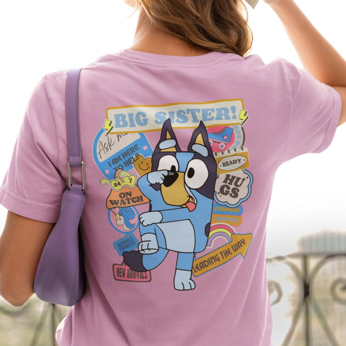 Bluey Big Sister Tshirt Sis Birthday Gift Shirt Party Bluey Birthday T ...