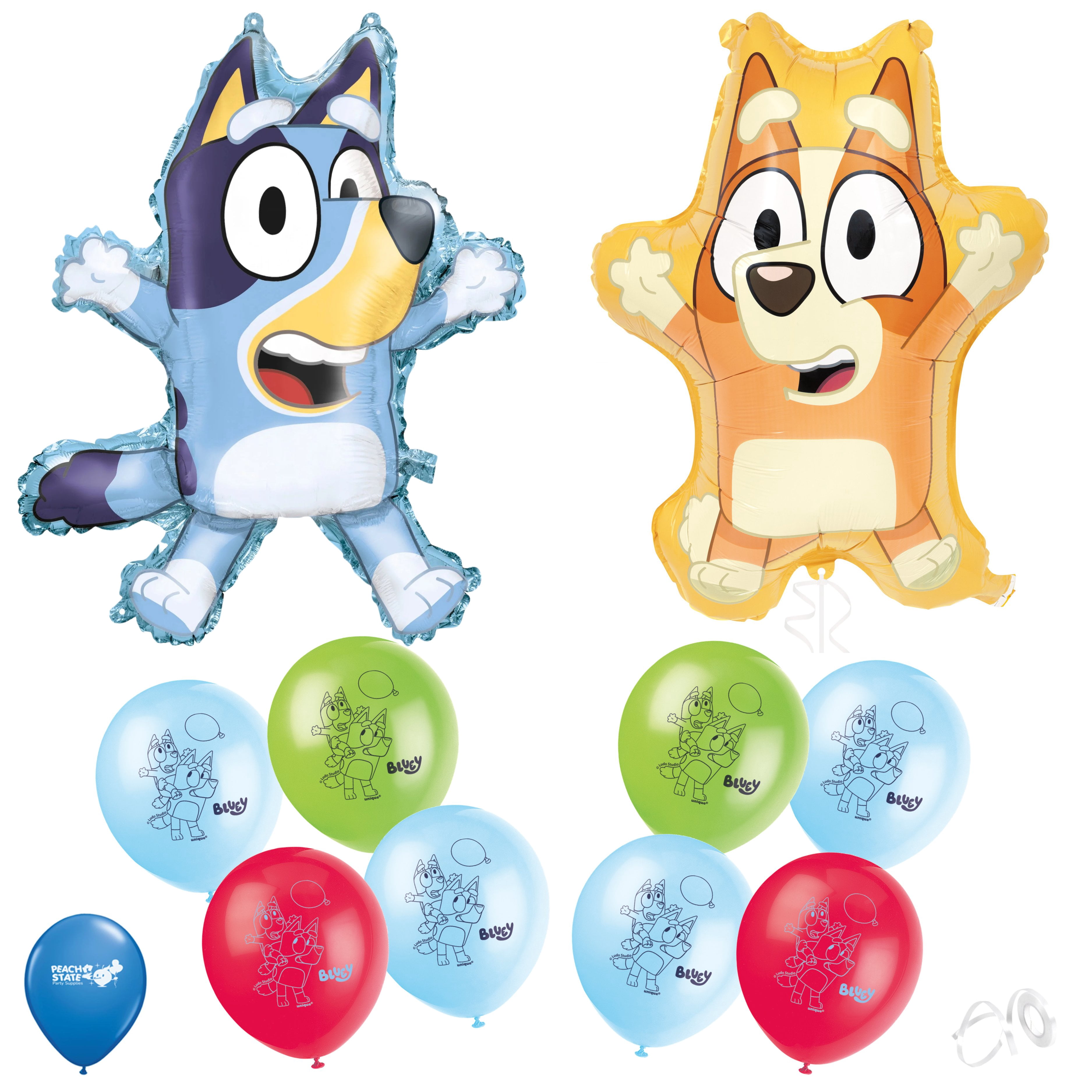 Bluey & Bingo Mylar Balloon Bundle, 10-Count, Birthday - Walmart.com