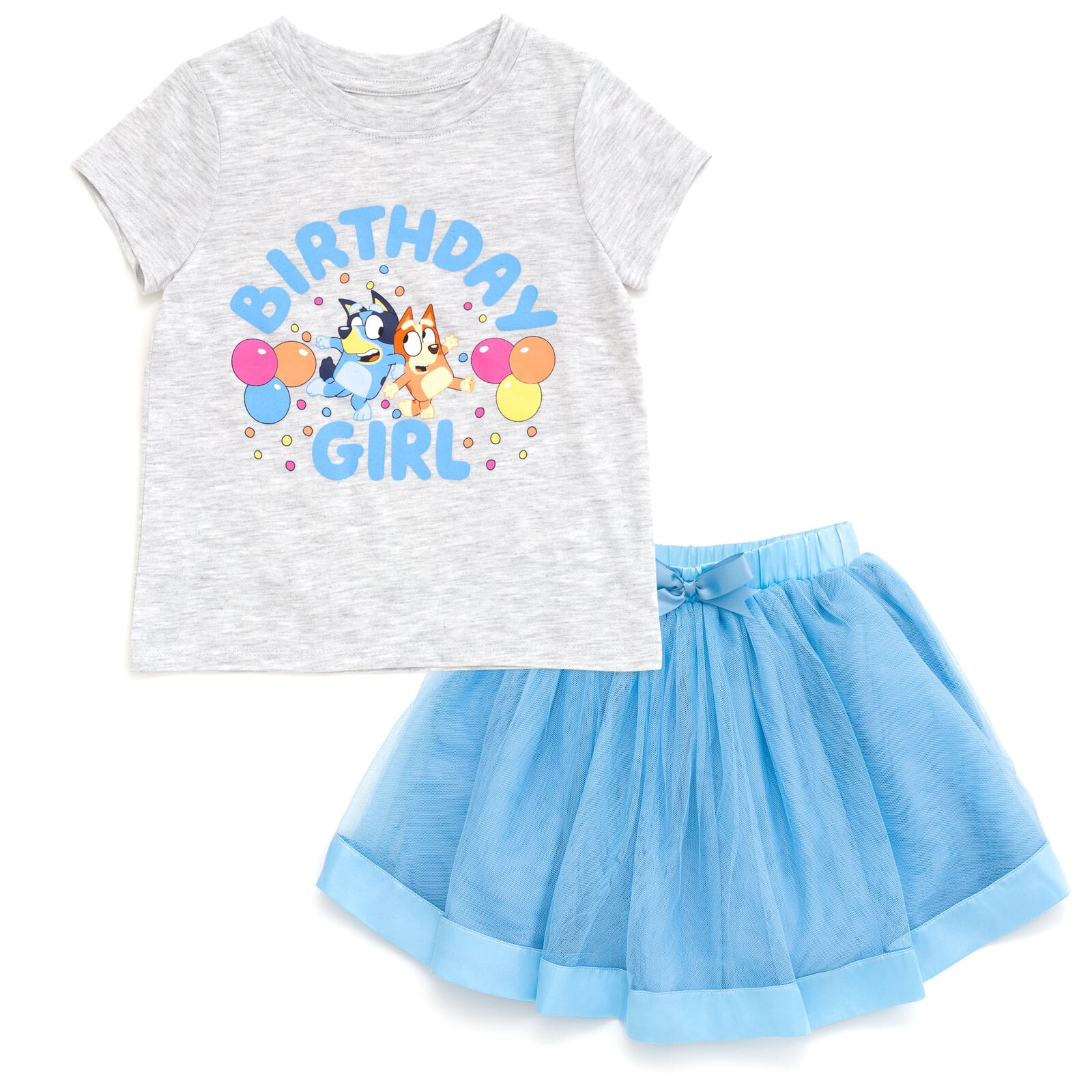 Bluey Bingo Birthday T-Shirt and Tutu Tulle Skirt Outfit Set Toddler to ...