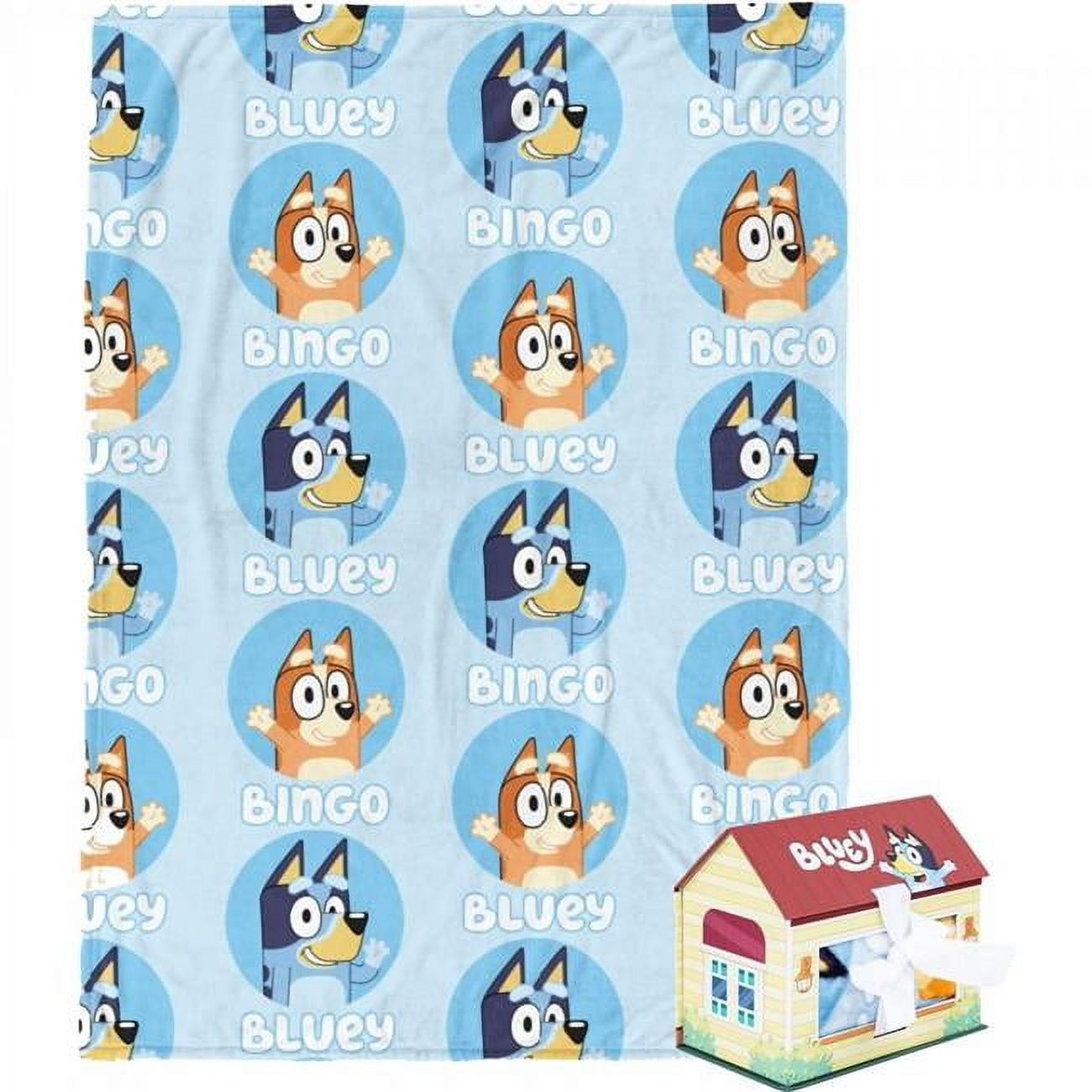 Bluey Bingo Blue Cotton Throw, 46 in x 60 in - Walmart.com